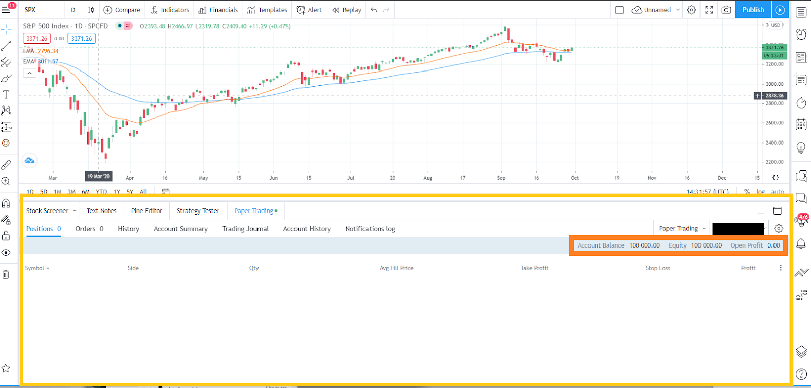 TradingView Paper Trading - Complete user guide