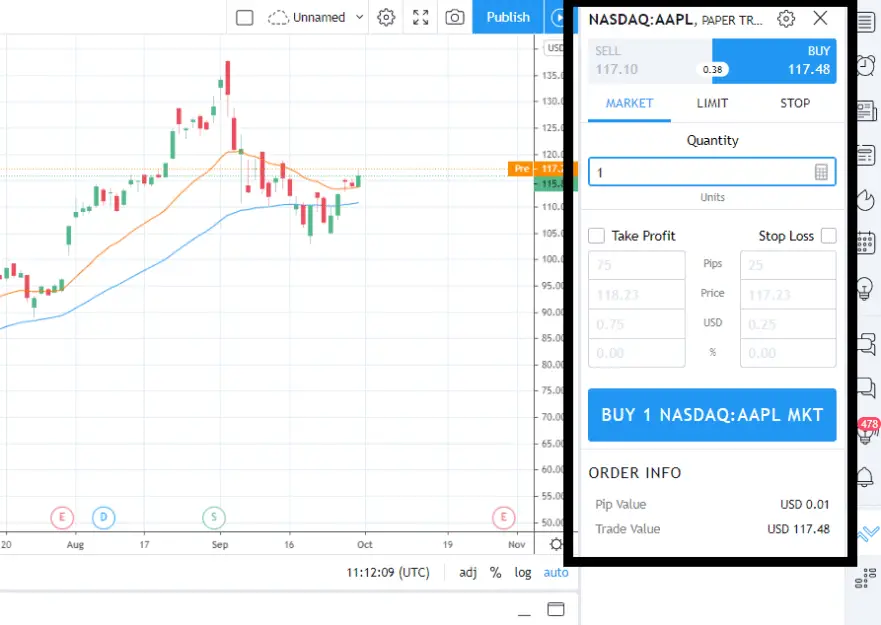 TradingView Paper Trading - Complete user guide