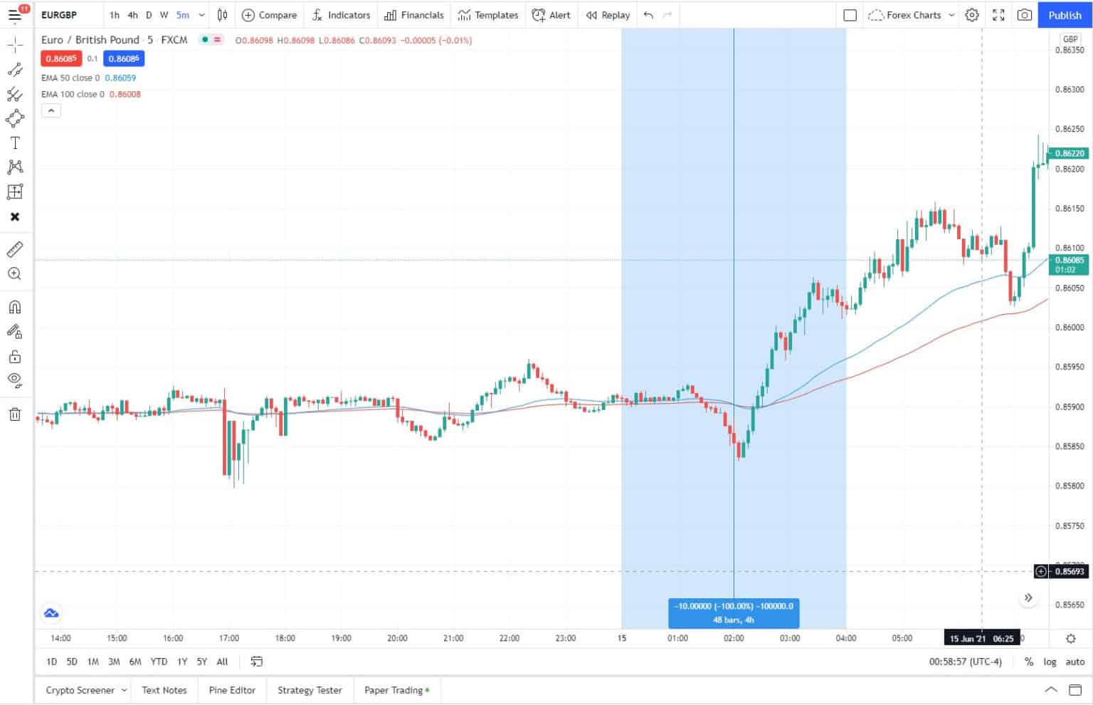 How to go to a specific date in TradingView?