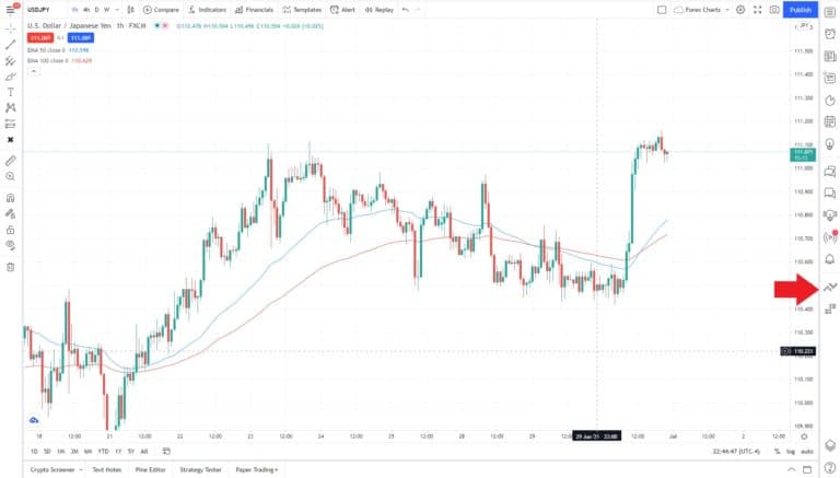 How to place a trade on TradingView?