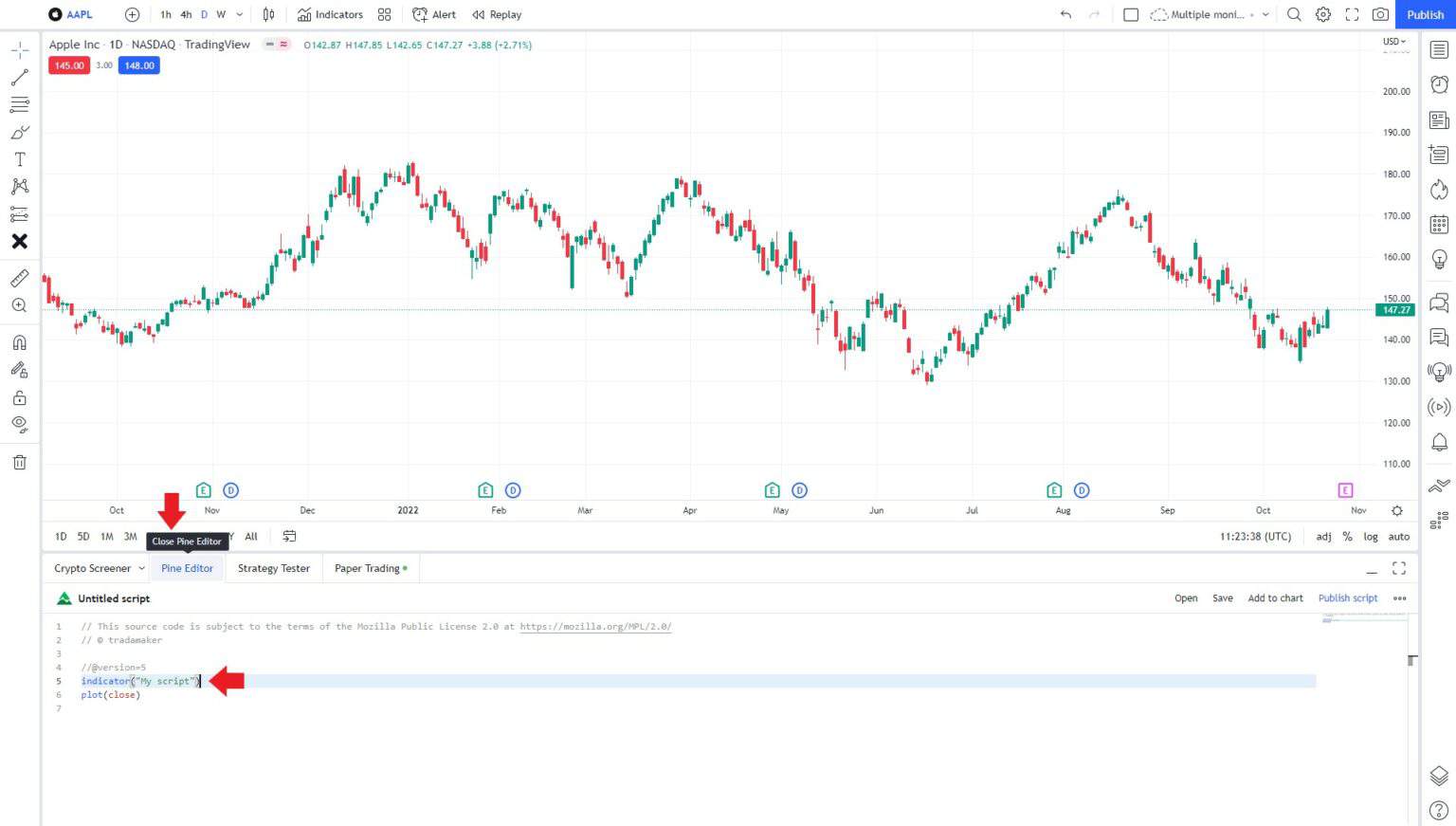 How to Backtest on Tradingview