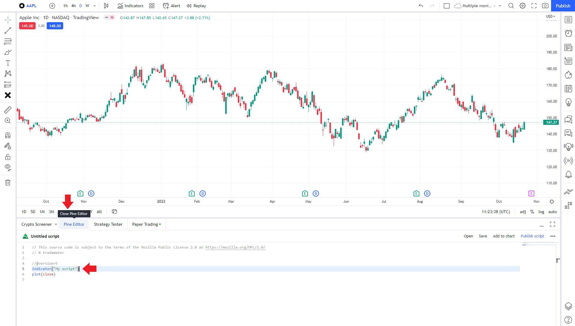 How to Backtest on Tradingview