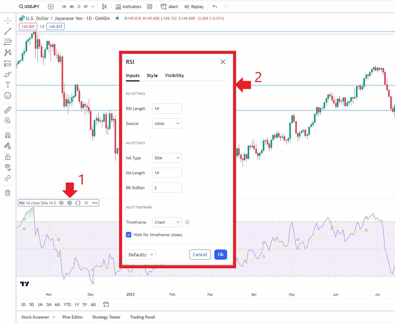 Rsi Indicator Tradingview Settings At Joyce Hartmann Blog